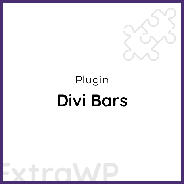 Divi Bars » ExtraWP