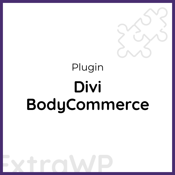 Divi BodyCommerce » ExtraWP