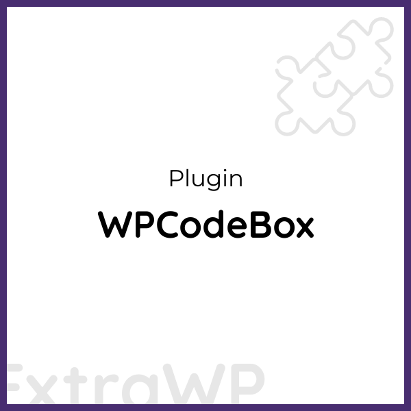 WPCodeBox » ExtraWP